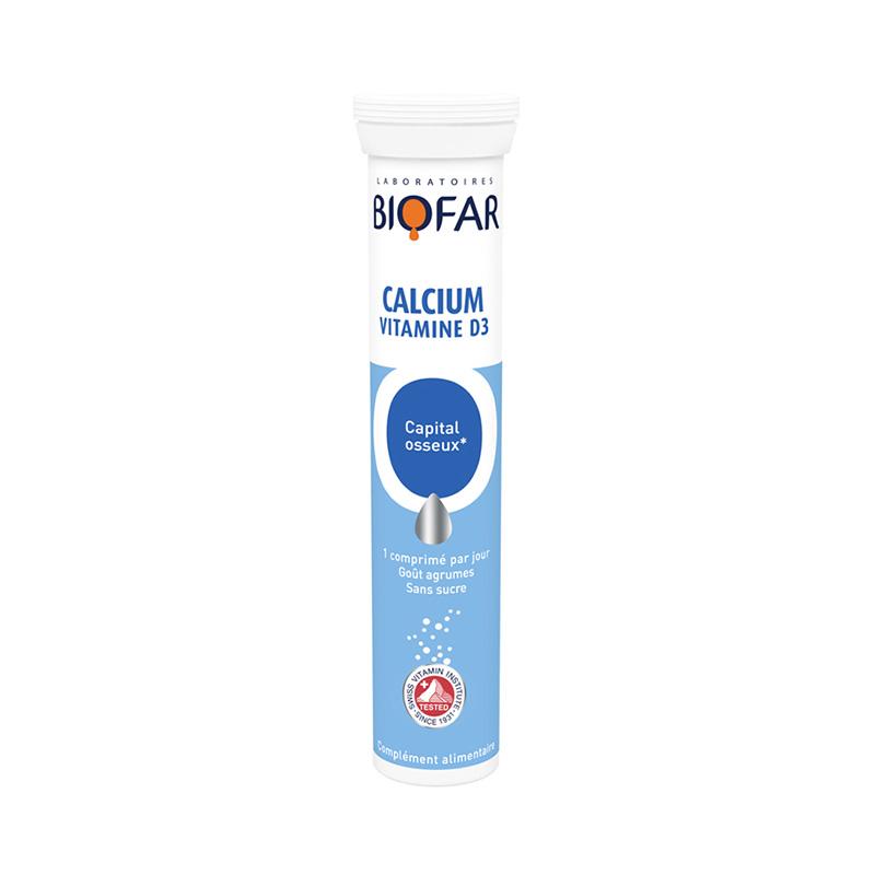 Kalcijum vitamin D3 Biofar, šumeće tablete A 20 - Apoteka Milica