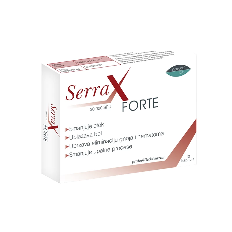 Serrax Forte 120 000 SPU 10 kapsula - Apoteka Milica