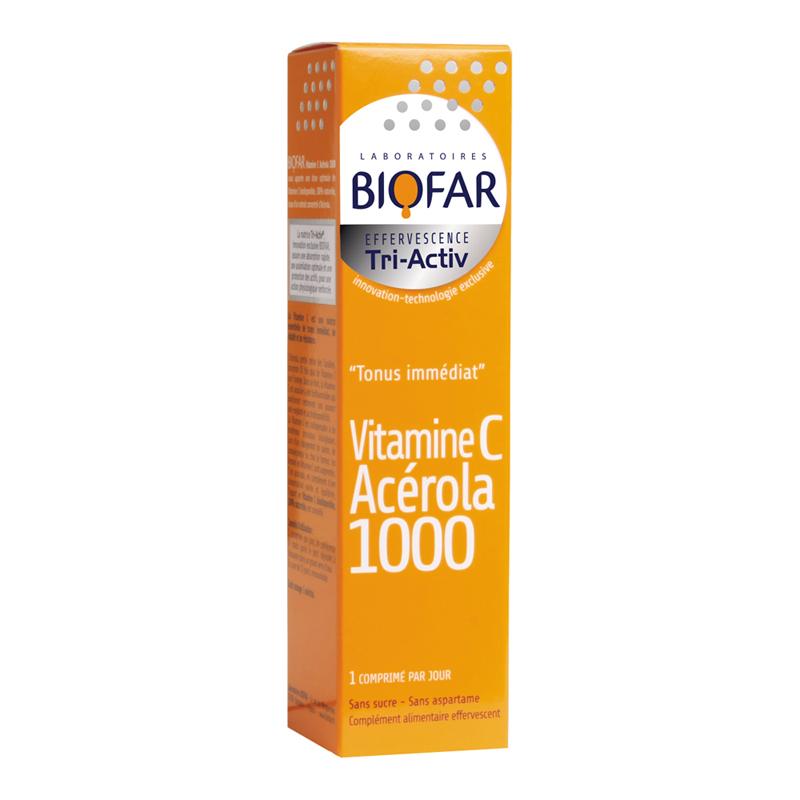 Vitamin C Acerola 1000 Biofar šumeće tablete A 15 - Apoteka Milica