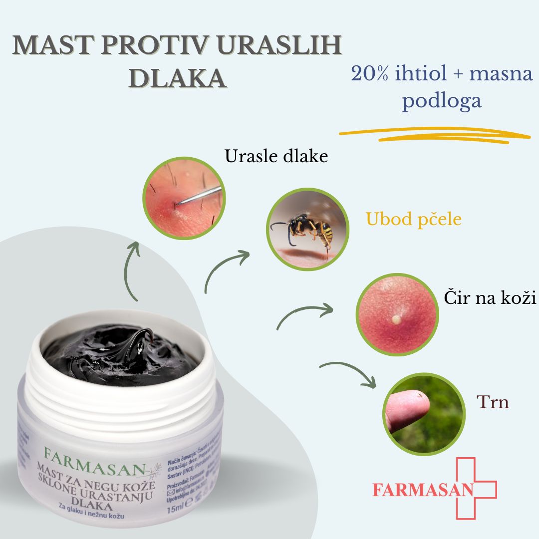 Mast protiv uraslih dlaka 15ml - Apoteka Milica