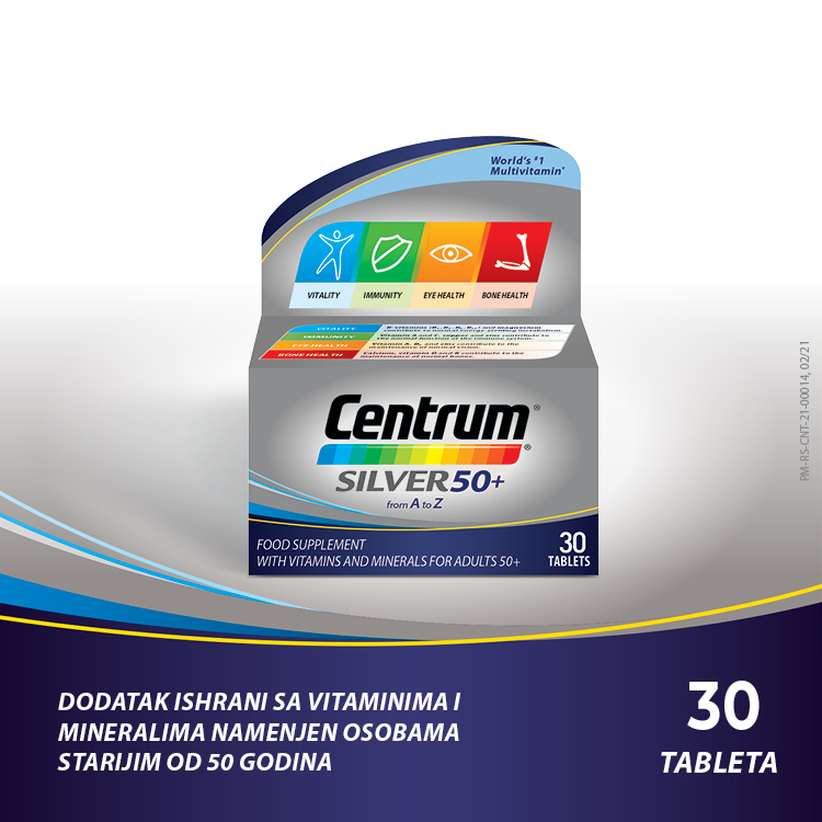 Centrum Silver 50+ 30 tableta - Apoteka Milica