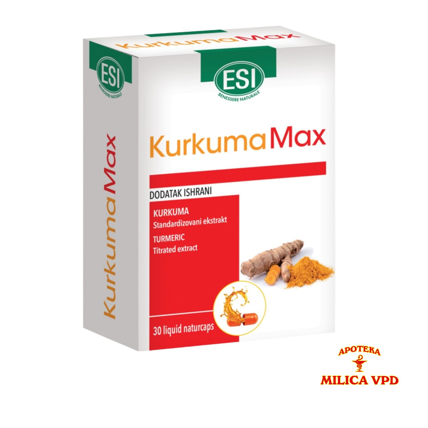 Kurkuma Max kapsule A30 - Apoteka Milica
