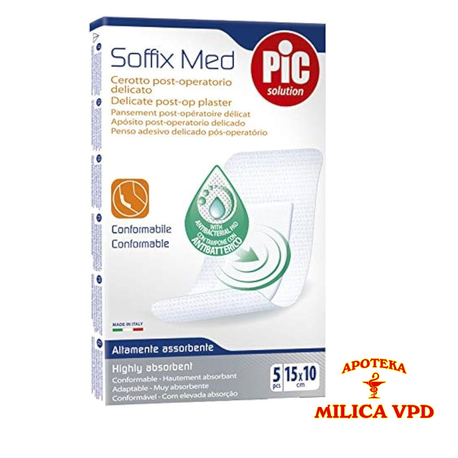 Pic Soffix Med kompresa 15x10cm A5 - Apoteka Milica