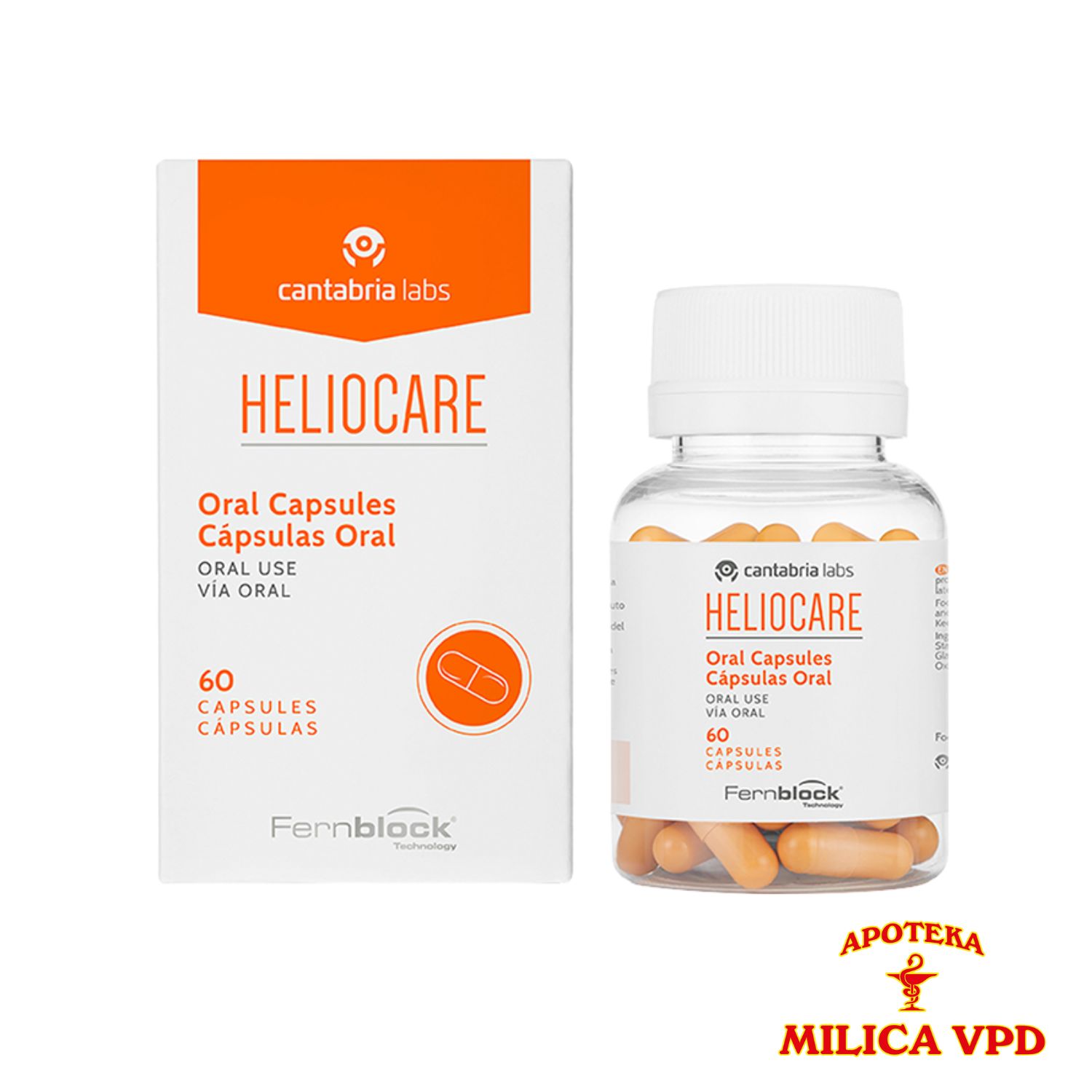 HELIOCARE ORAL 60 CAPS - Apoteka Milica