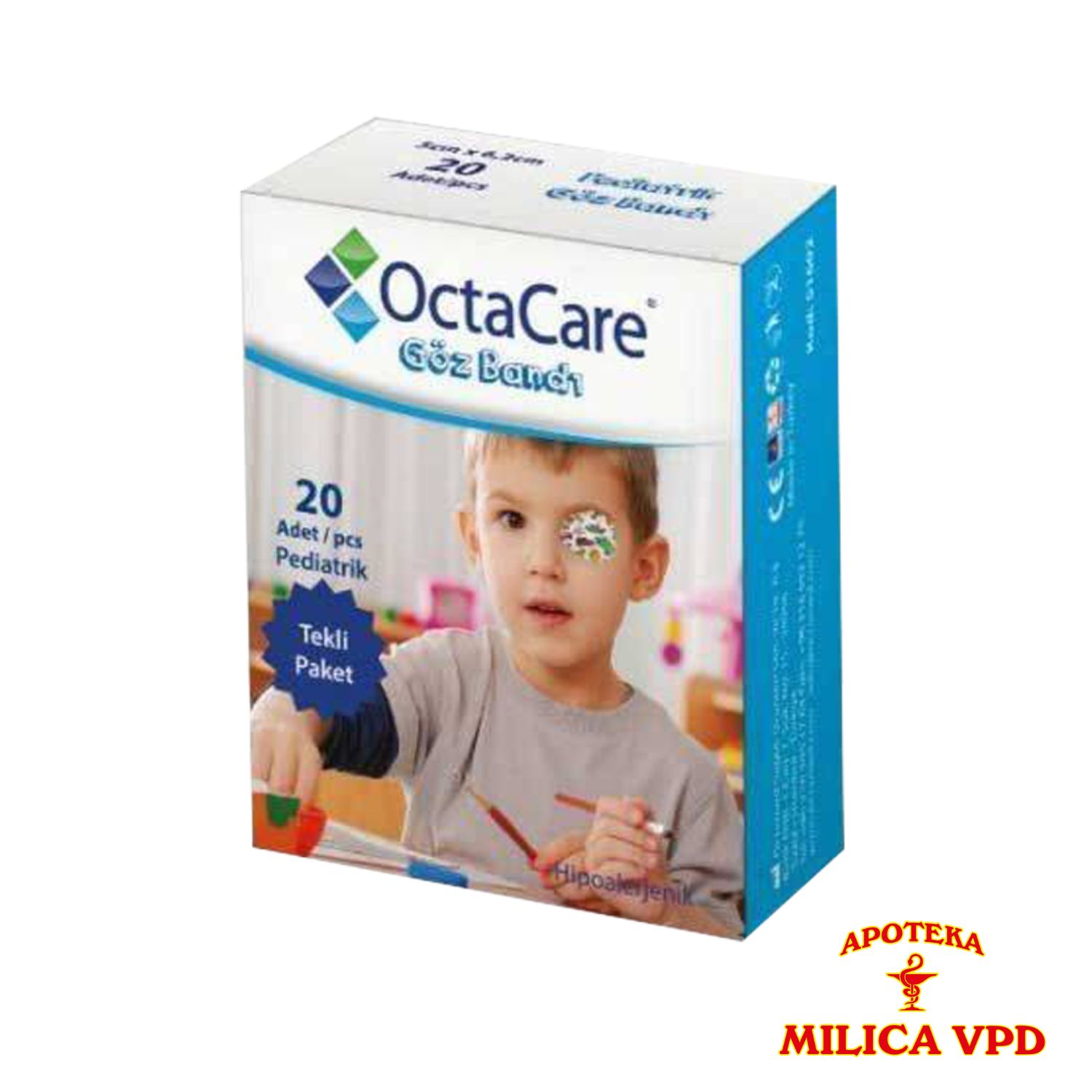 Octacare flasteri za oči za dečake A20 - Apoteka Milica